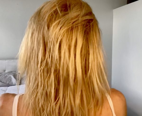 Before and after pics of Wella T28 (natural blonde) toner.
