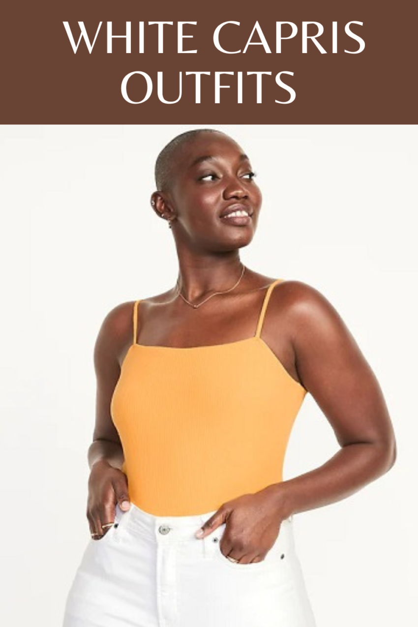 15 White Capris Outfit Ideas + Stylish Ways to Wear Them