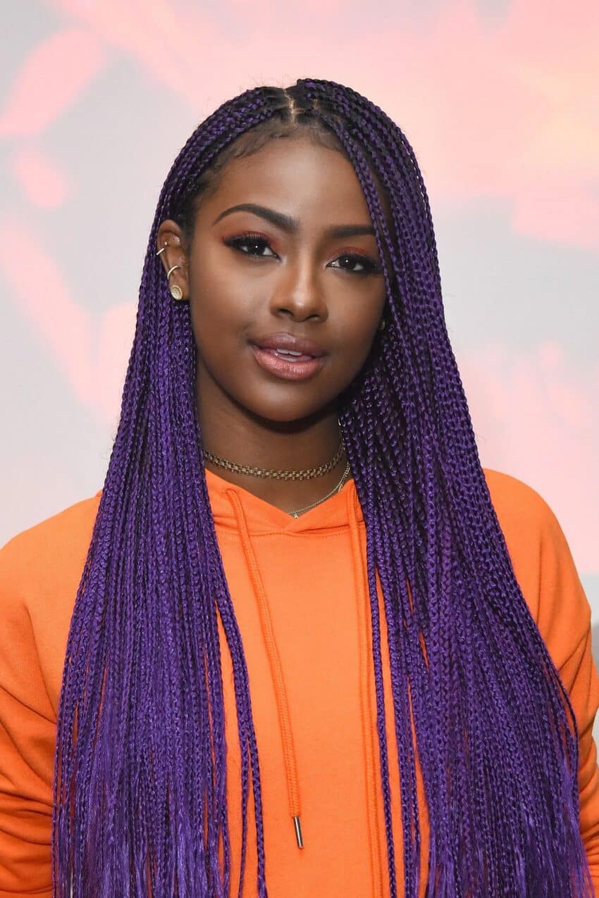 Amazing Purple Hair on Dark Skin Ideas.