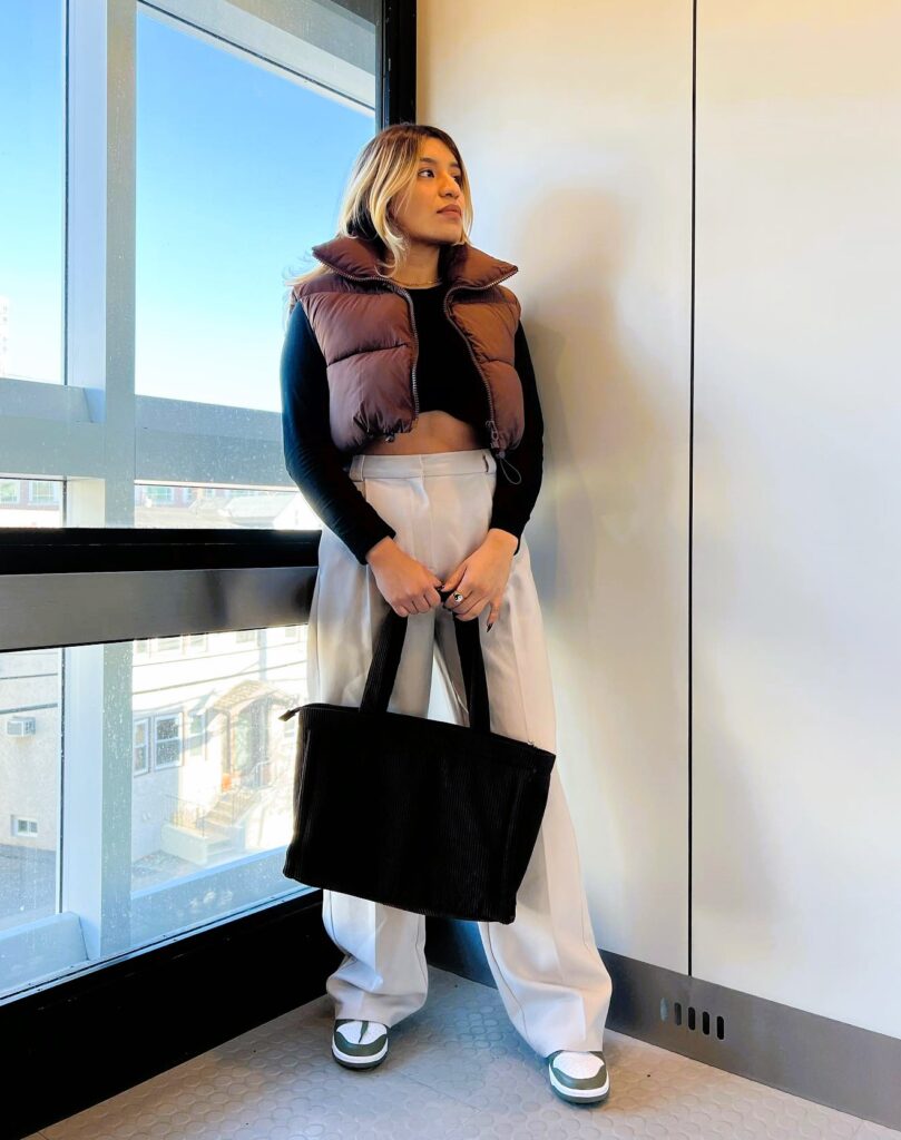 33 Cute Puffer Vest Outfits to Wear this Season.