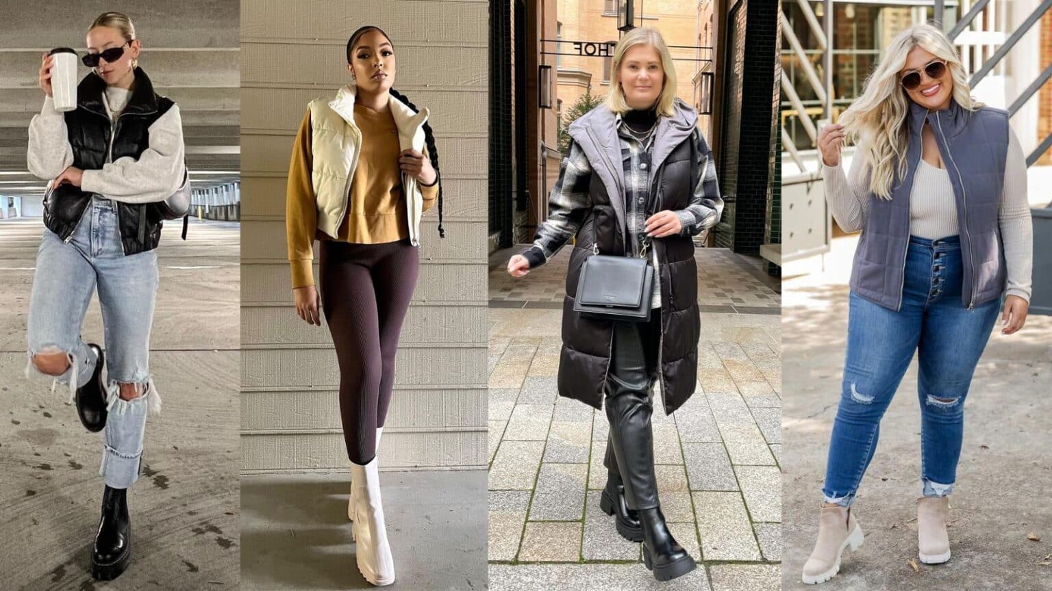 33 Cute Puffer Vest Outfits to Wear this Season.